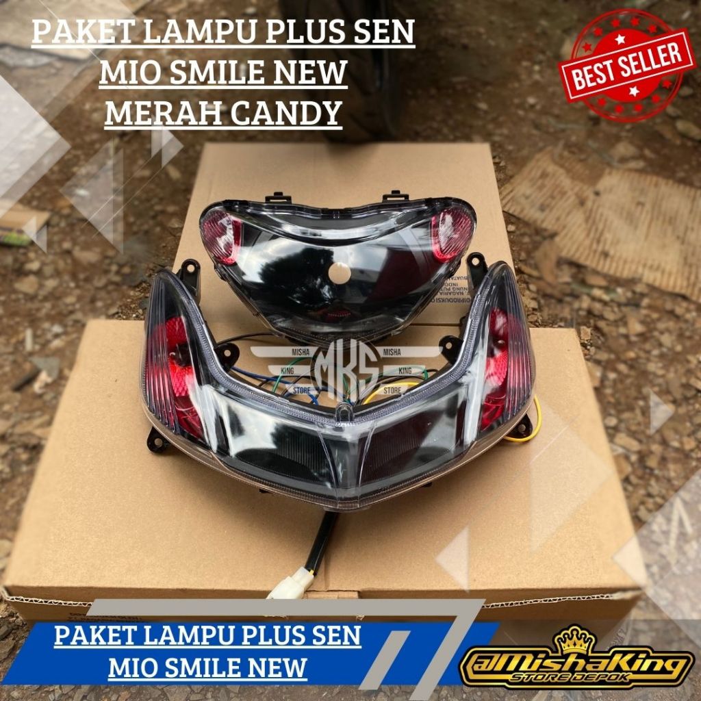 Jual PAKET LAMPU SEN PLUS REFLEKTOR MODIF SMOKE MIO SMILE MIO NEW ...