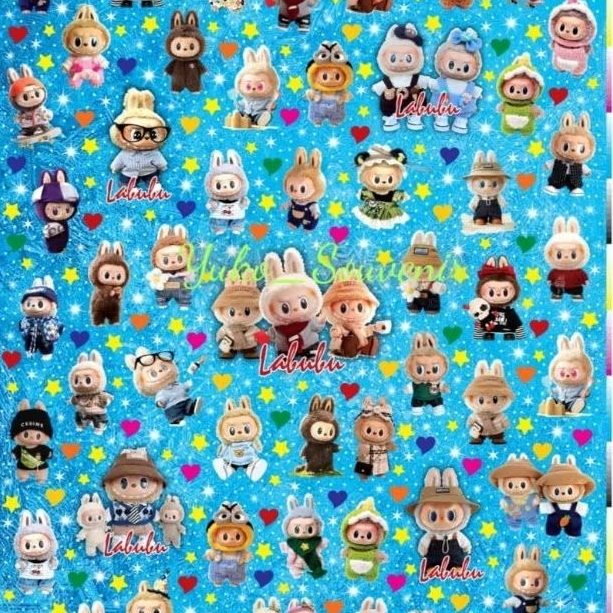 Jual Kertas Kado Labubu Glossy Tebal Kertas Kado Anak Labubu wrapping ...