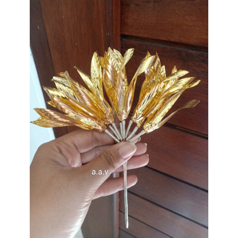 Jual bunga sandat emas premium tebal | Shopee Indonesia
