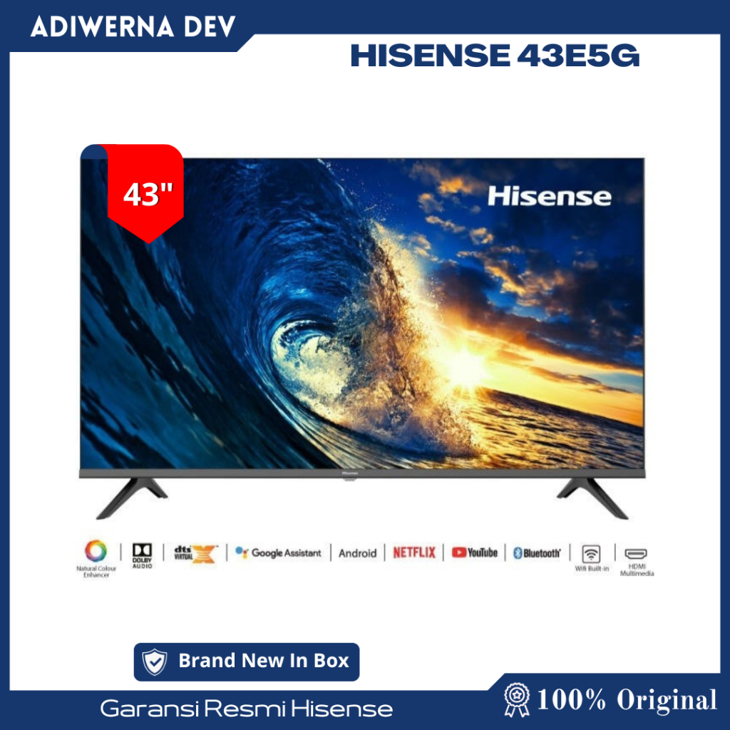 Jual Hisense 43 inch FHD Android 11 Smart TV 43 40 32 inch 43E5G 40E5G ...