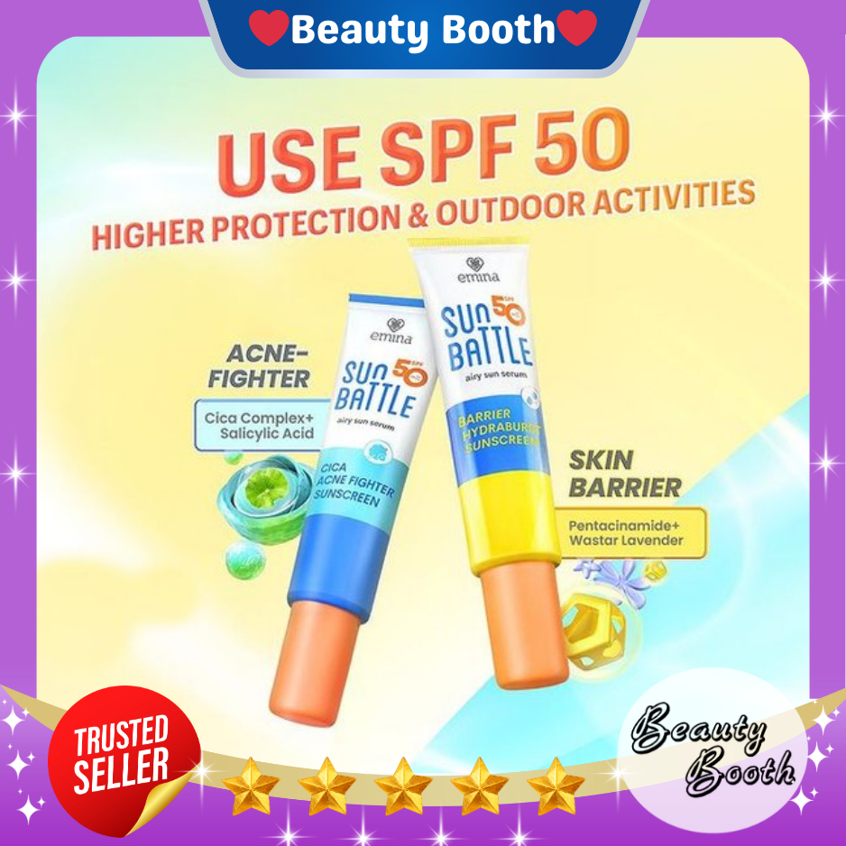 Jual EMINA Sun Battle Cica Acne Fighter Sunscreen 30ml | Sun Battle ...