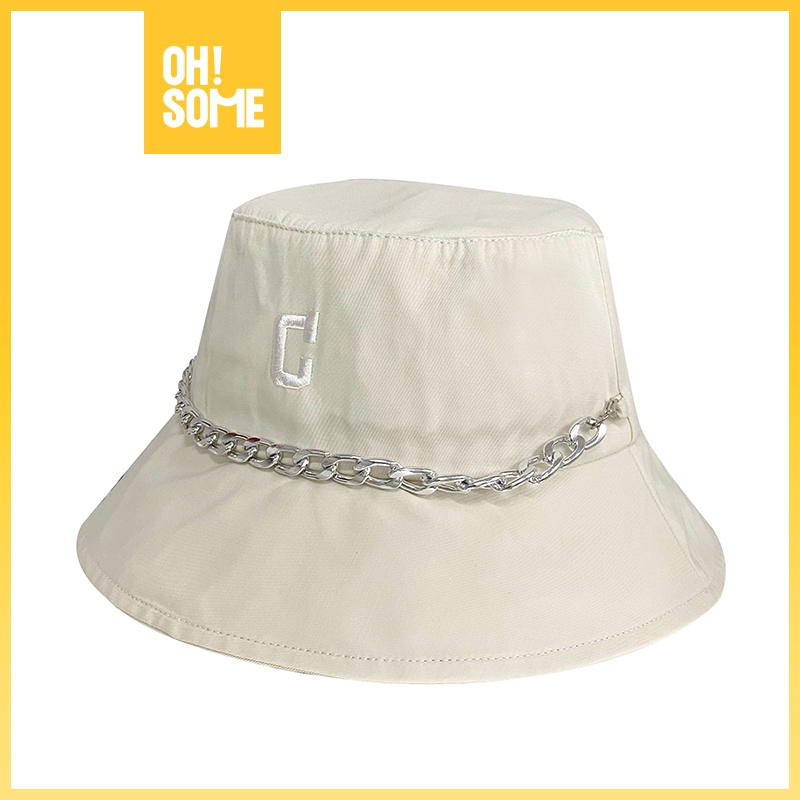 Jual OHSOME - Ohgo! SYC Chain Black Bucket Hat Topi Bucket Rantai Hitam ...