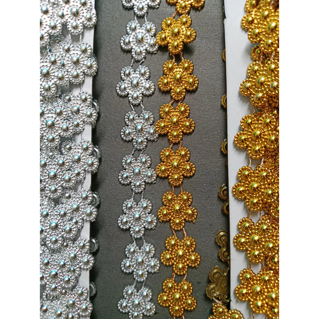 Jual Variasi Emas/Perak Motif 3079/5074 - panjang 10 yard (9 meter ...