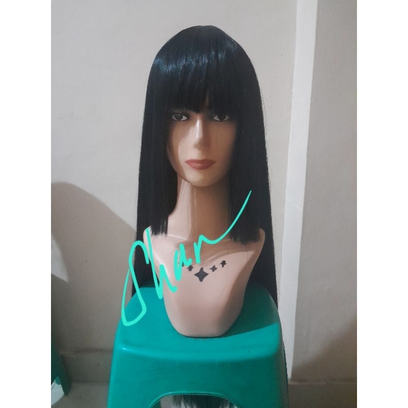 Jual Wig Hitam Manmei Himecut | Shopee Indonesia