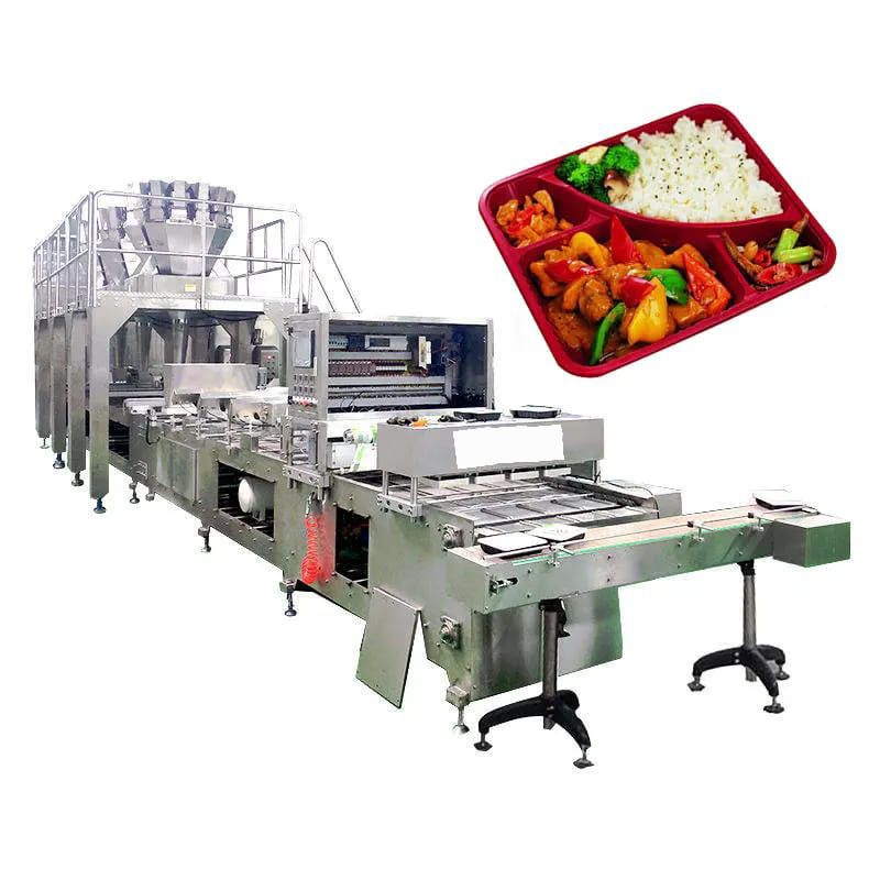 Jual AUTOMATIC FILLING MULTIHEAD WEIGHER READY MEALS PACKING LINE ...