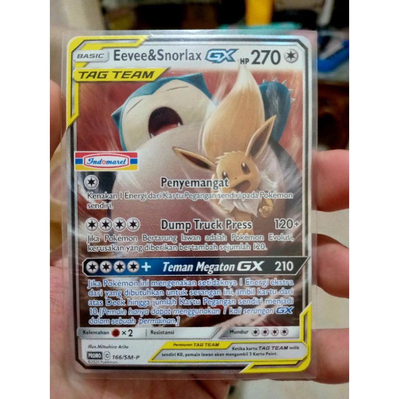 Jual KARTU POKEMON SNORLAX AND EEVEE GX RR INDONESIA HOLO | Shopee Indonesia