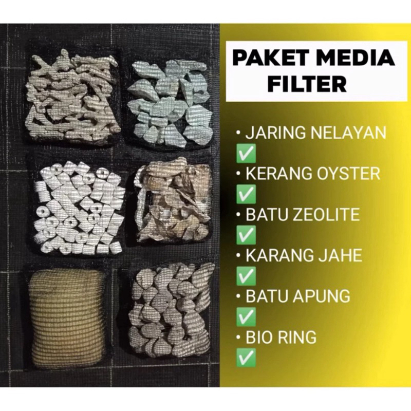 Jual SEPAKET MEDIA FILTER Untuk : - BOX FILTER - FILTER TALANG ...