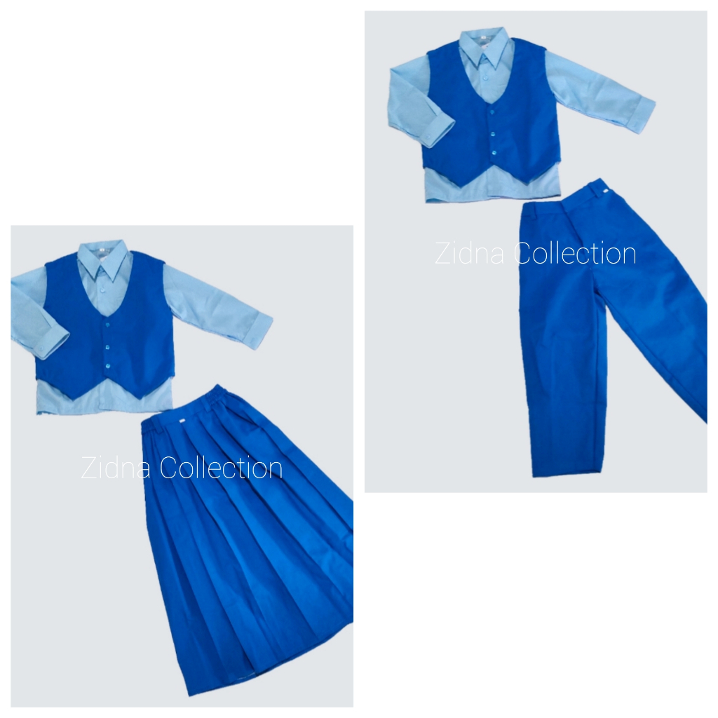 Jual SETELAN BIRU BENHUR BIRU MUDA PANJANG Celanan dan Rok Seragam ...