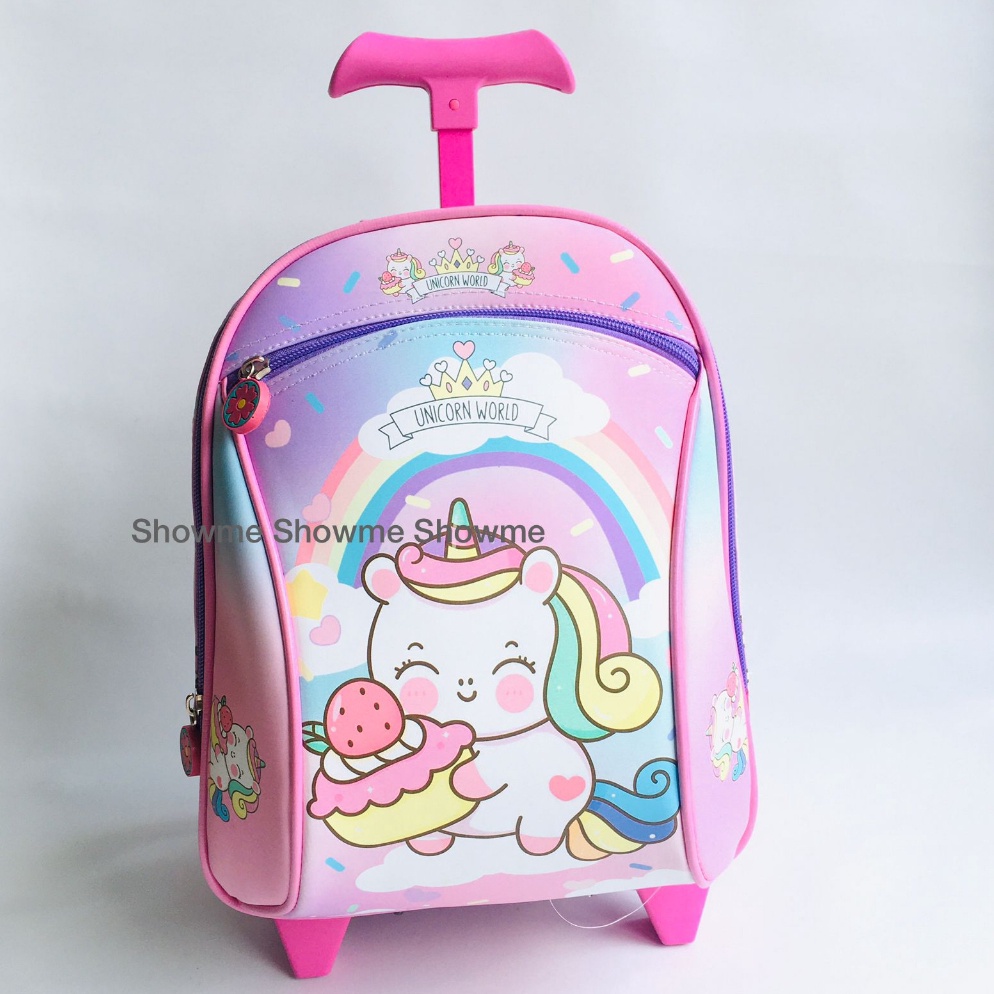 Jual Terbaik SHOWME TROLLEY TAS TROLI DORONG ANAK PEREMPUAN KARAKTER ...
