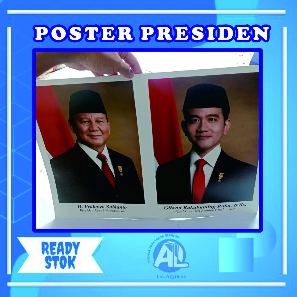 Jual Poster / Gambar Photo Presiden Dan Wakil Presiden | Shopee Indonesia