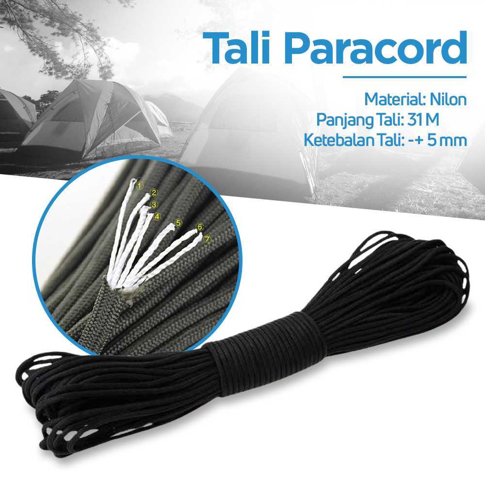Jual Tali Paracord 5mm 31M 7 Core - Ideal untuk Camping dan Petualangan SS01 | Shopee Indonesia