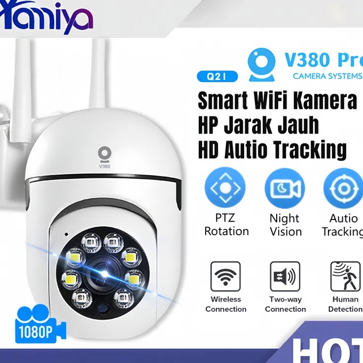 Jual YAMIYA V38 PRO Cctv Smart WiFi Kamera HP Jarak Jauh Full HD PTZ ...