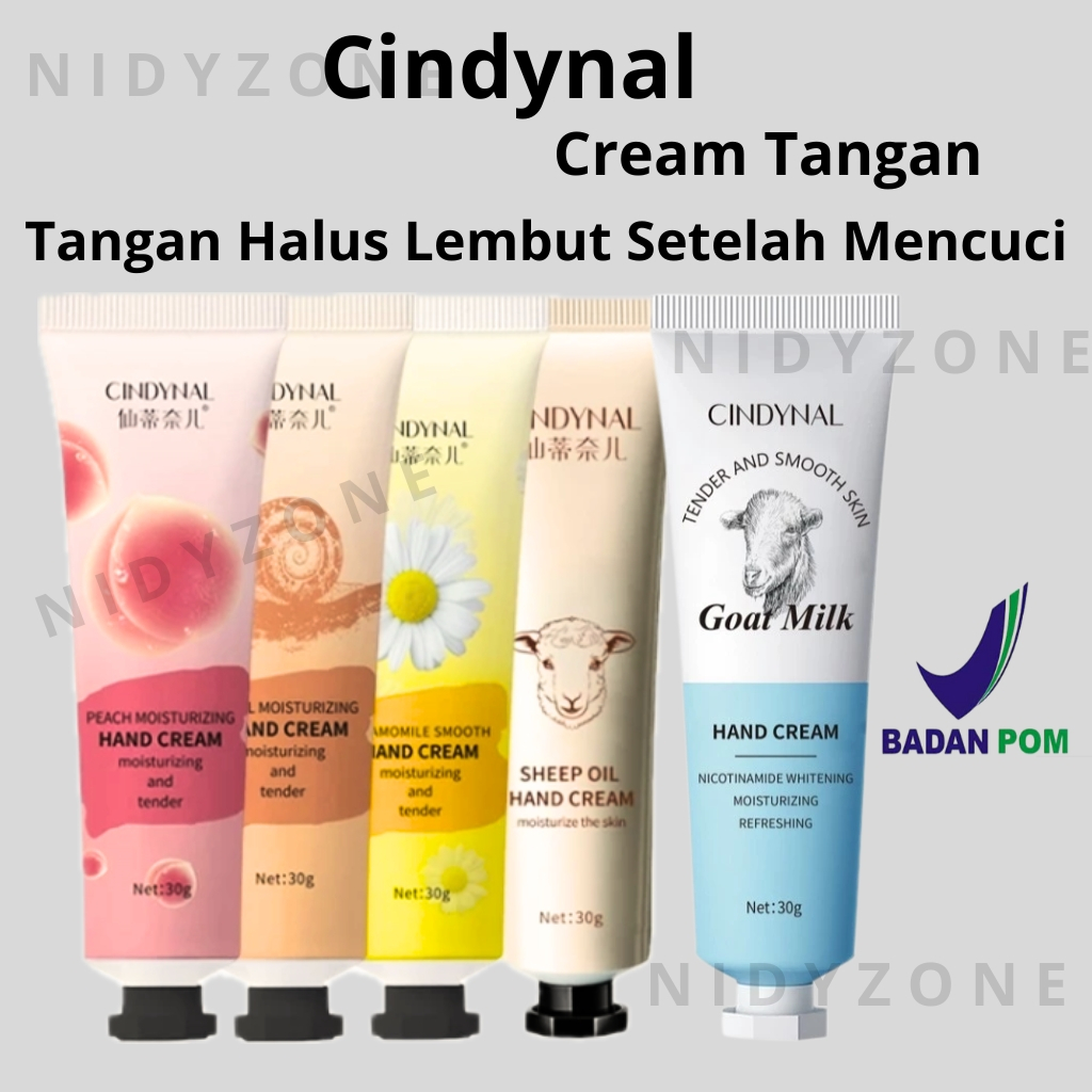 Jual CINDYNAL CREAM TANGAN MENGHALUSKAN TANGAN KASAR KERING BPOM HAND ...