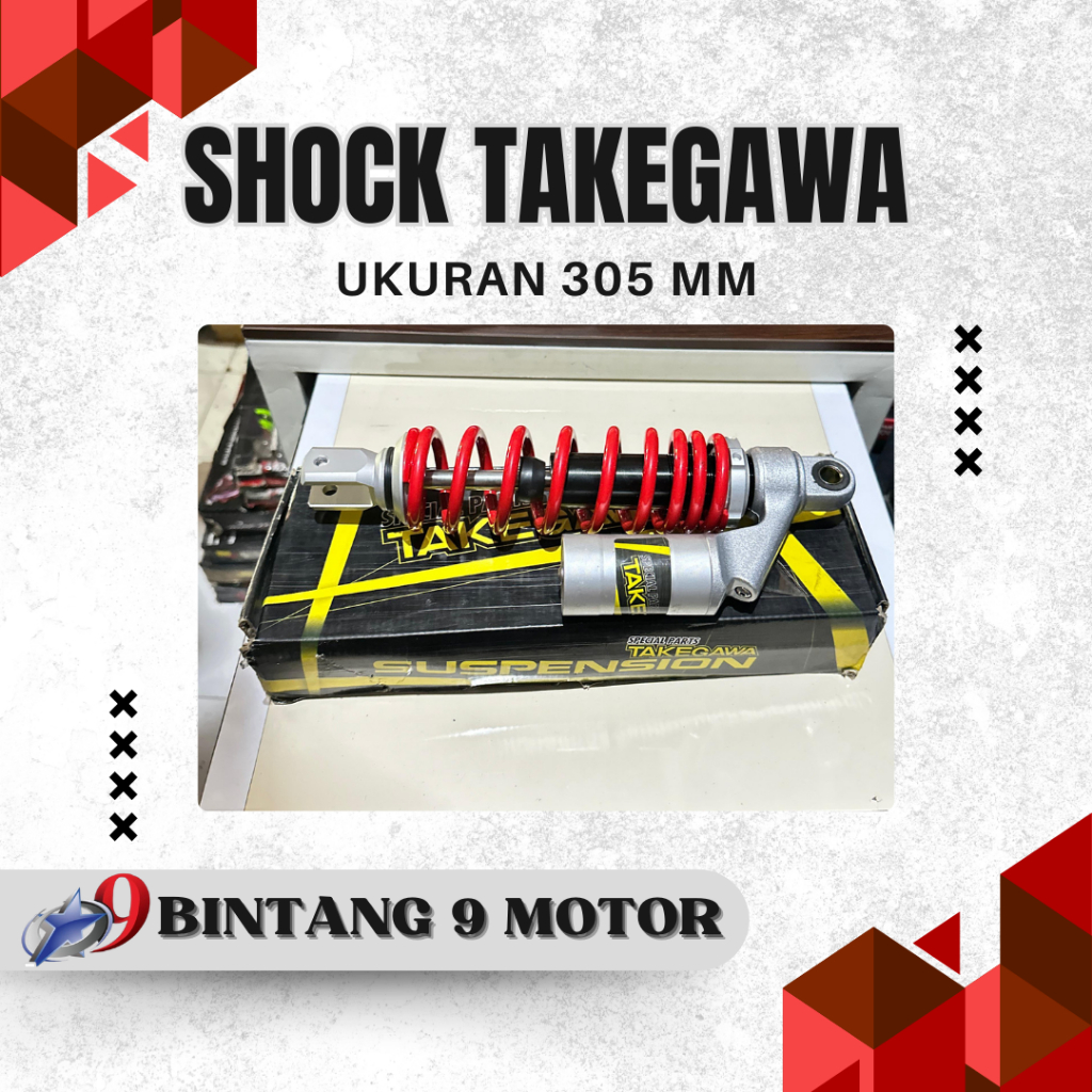 Jual SHOCK SKOK TAKEGAWA UKURAN 305MM-BINTANG SEMBILAN MOTOR | Shopee ...
