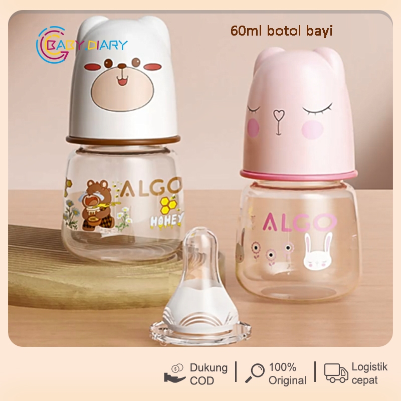 Jual 60ml botol pp transparan bayi / botol bayi baru lahir mini yang ...