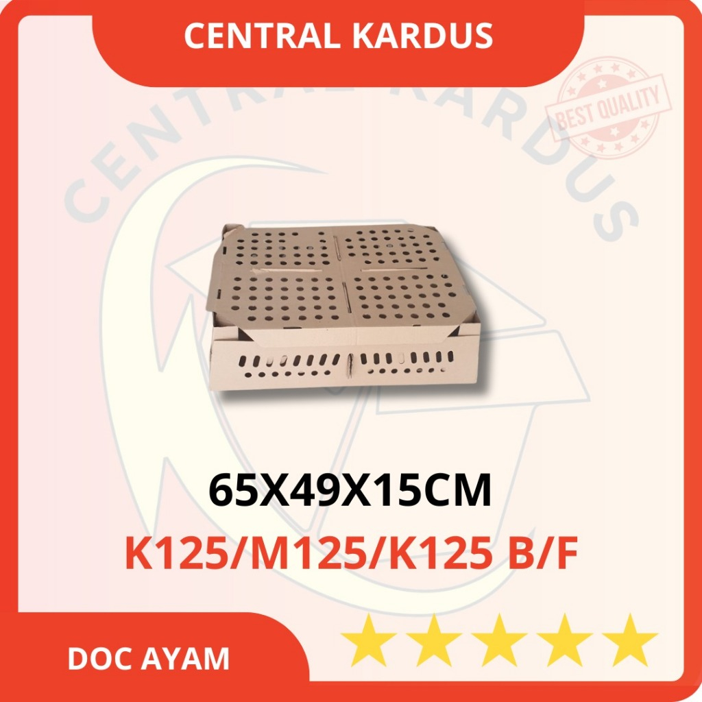Jual KARDUS BOX DOC AYAM 100 EKOR UKURAN 65x49x15 CM (MINIMAL ORDER 5 ...