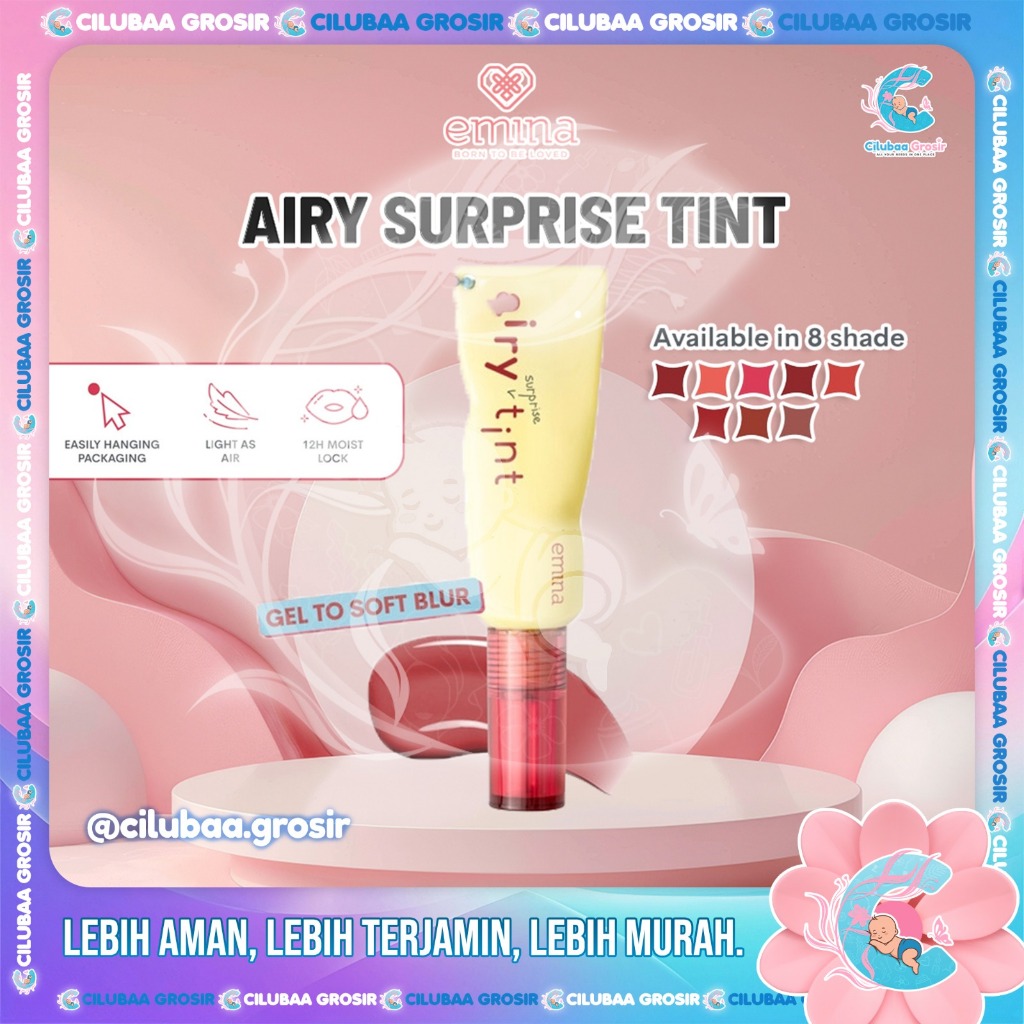Jual Emina Airy Surprise Tint 3g Emina Lip Tint Long Lasting Ringan Tahan Lama Shopee Indonesia