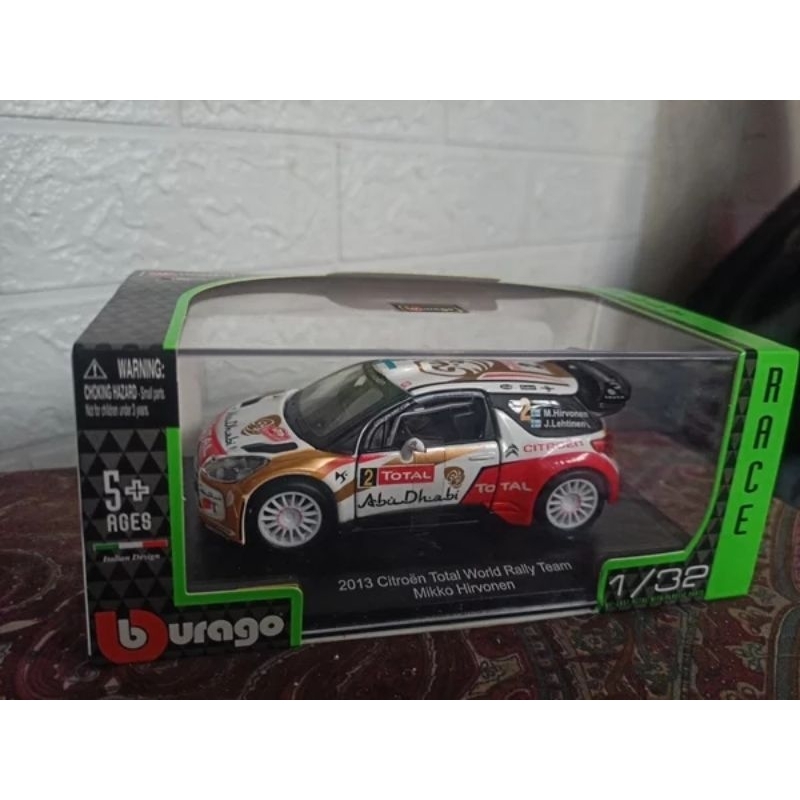Jual Diecast car burago citroen citrun rally race mikko hirvonen world ...