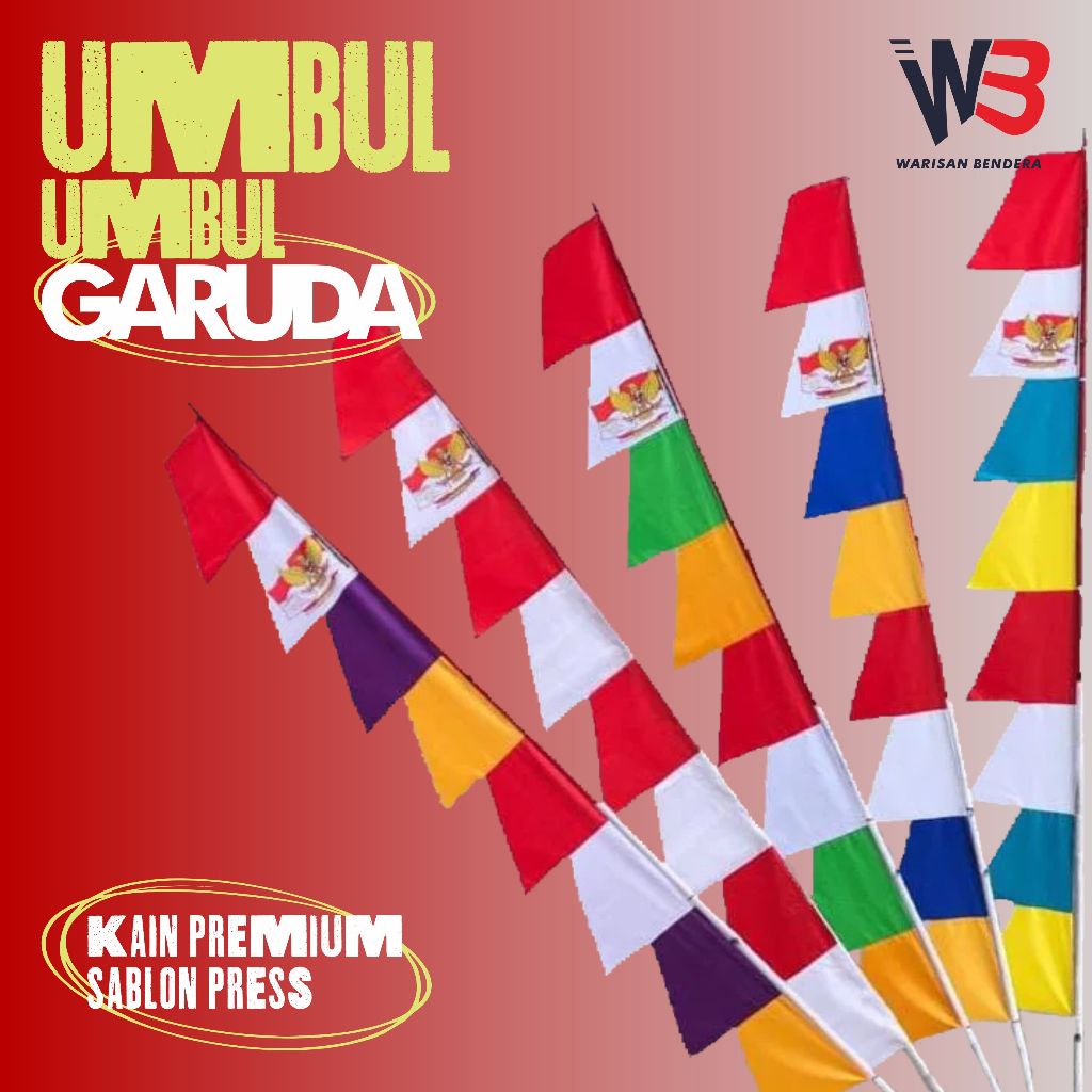 Jual BENDERA UMBUL UMBUL GARUDA | Shopee Indonesia