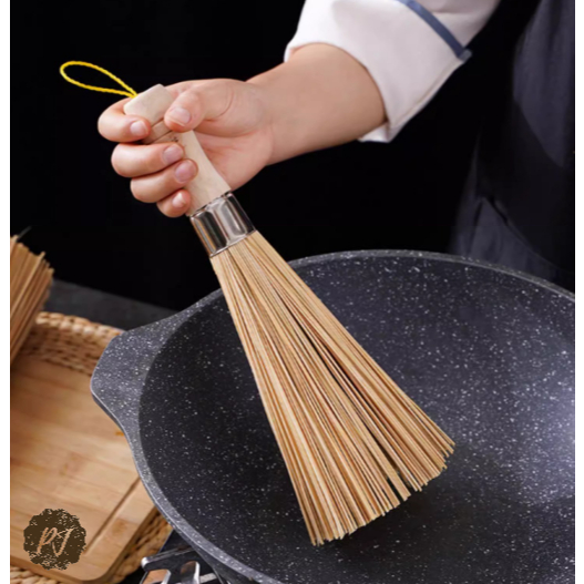 Jual Sikat Sapu Pembersih Wajan Kuali Bambu Lidi / Wok Chinese Food ...