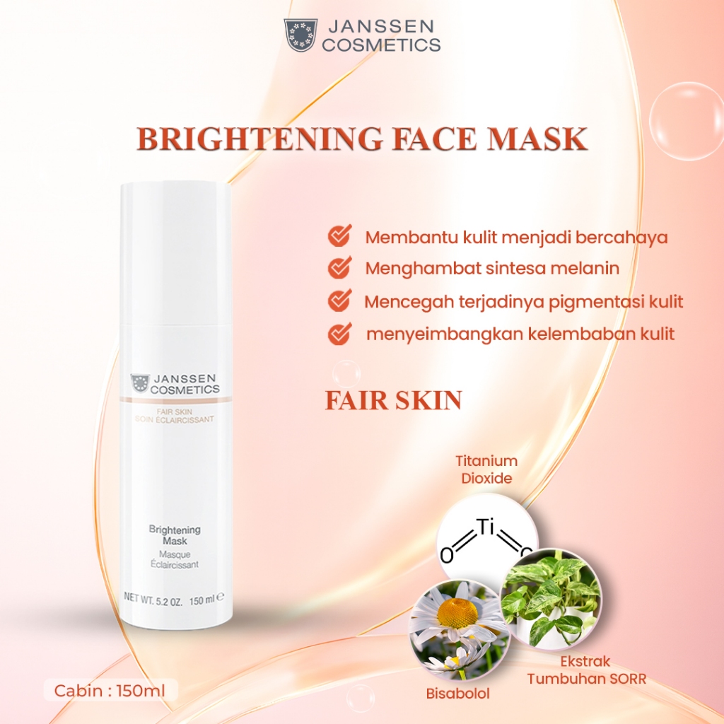 Jual Janssen Cosmetics - Brightening Face Mask 150ml | Shopee Indonesia