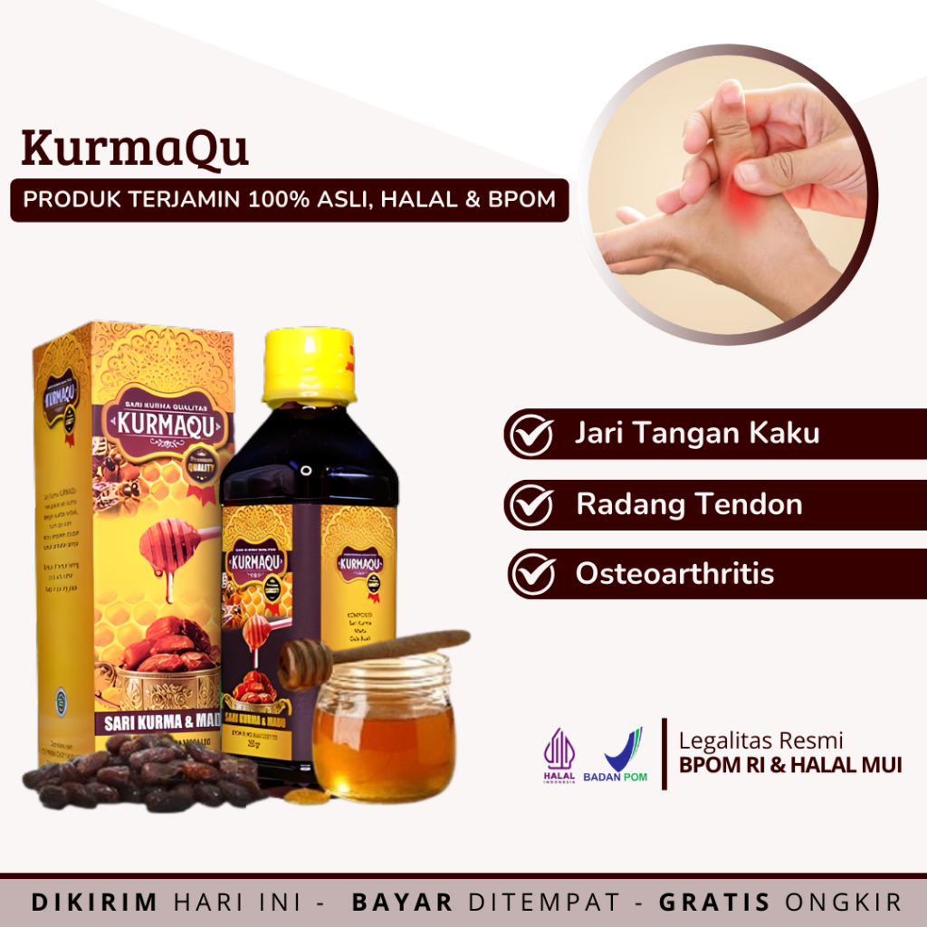 Jual KurmaQu Asli Obat Jari Tangan Kaku Sulit Digerakan, Radang Tendon ...