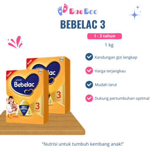 Jual BB - Bebelac 3 (1-3 tahun) 1 kg dan 3kg | Shopee Indonesia