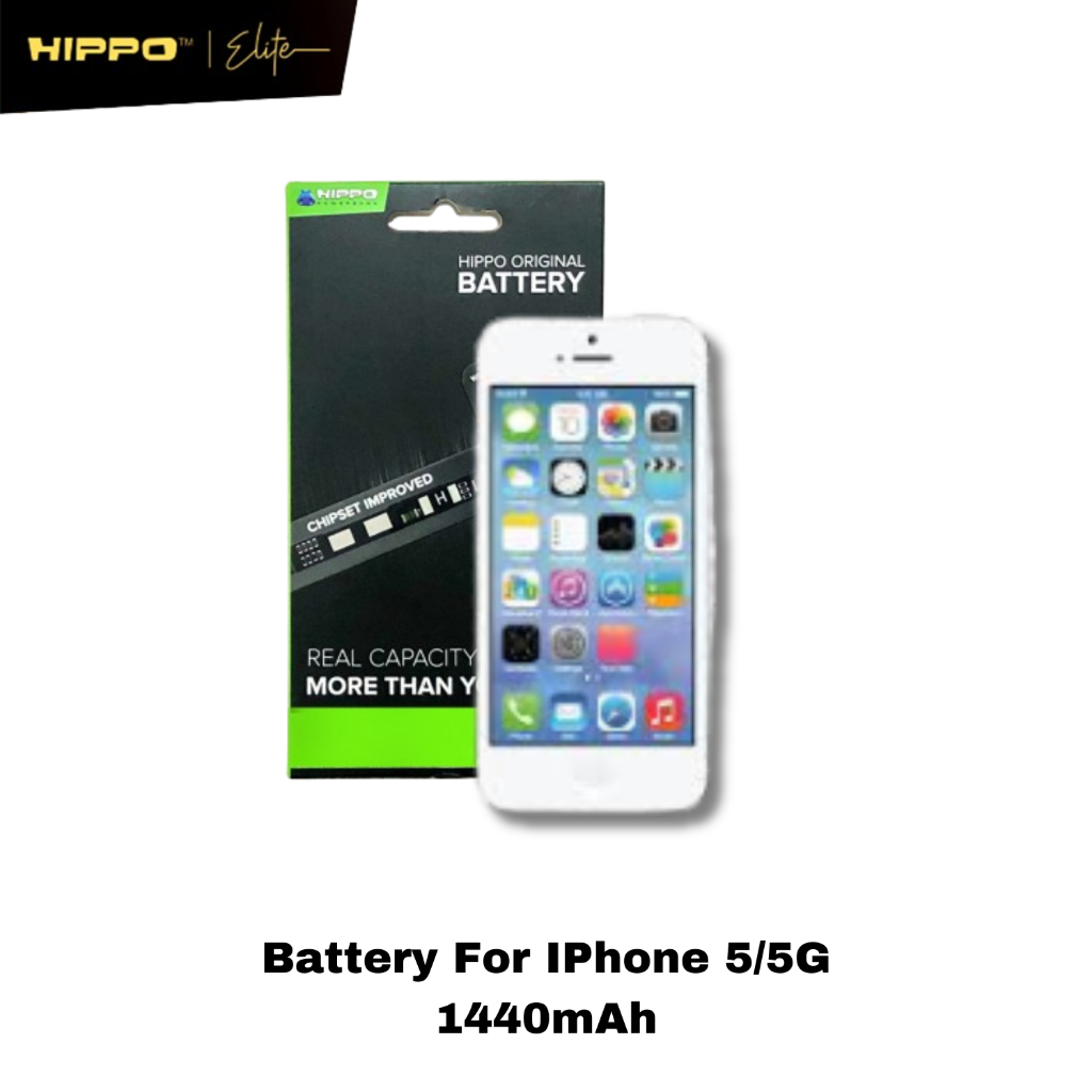 Jual Hippo Baterai Original iPhone 5 / 5G 1440mAh Original Cell Battery ...