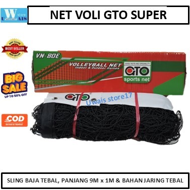 Jual Jaring Net Voli GTO Super Voly Volley Standard Lapangan voli Bahan ...
