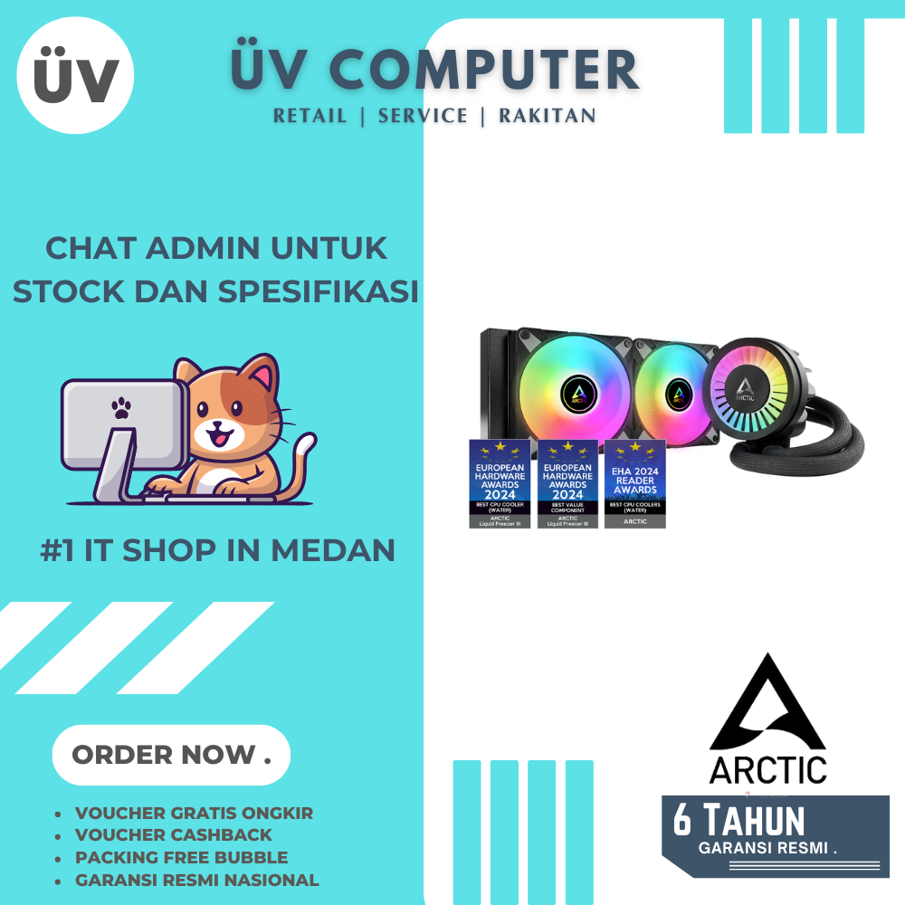 Jual AIO Liquid Cooler Water Cooling CPU Processor Arctic Liquid Freezer III 240 A-RGB RGB ...