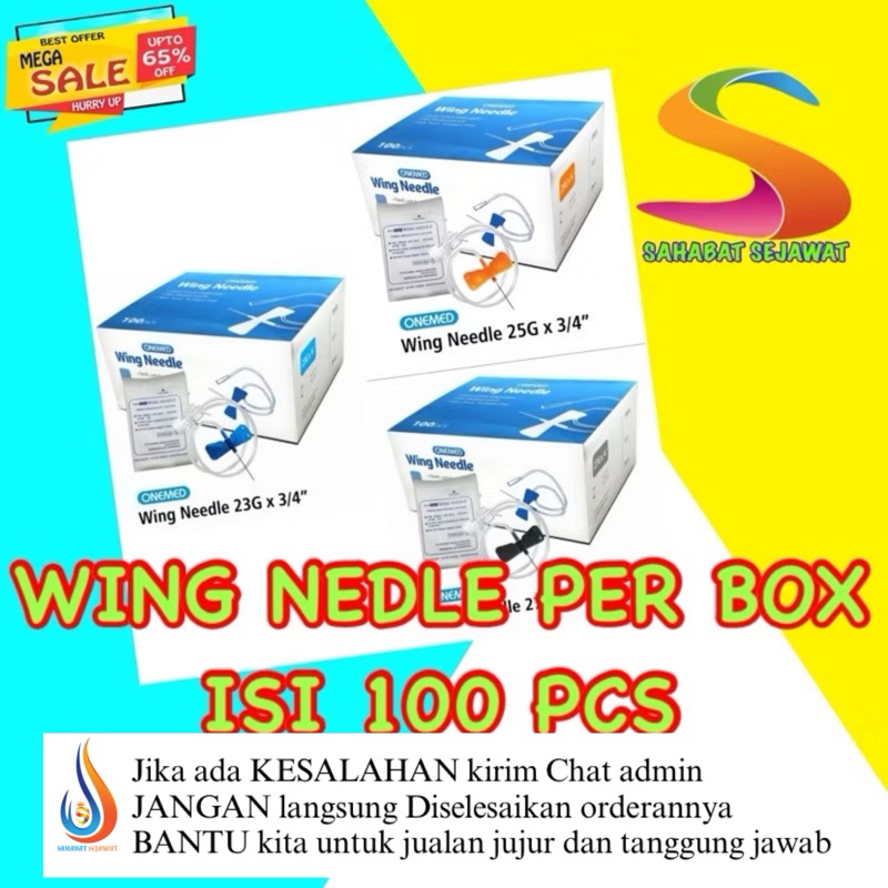 Jual WING NEDLE / PER BOX WING ISI 100 PCS | Shopee Indonesia