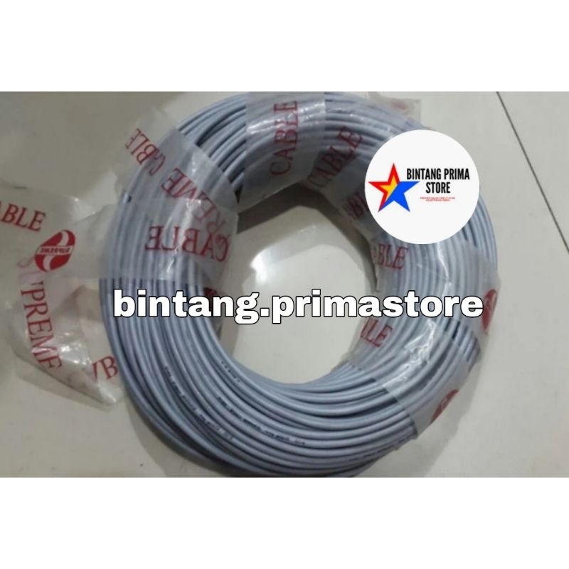 Jual Kabel Telepon 2 Pair x 0.6mm isi 4 Merk Supreme dijual meteran ...