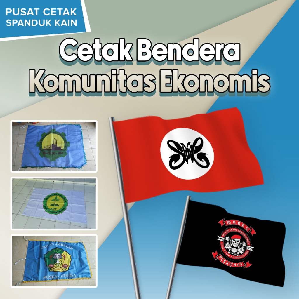Jual CETAK BENDERA KOMUNITAS EKONOMIS TERMURAH GOJEK GRAB BASIS ...