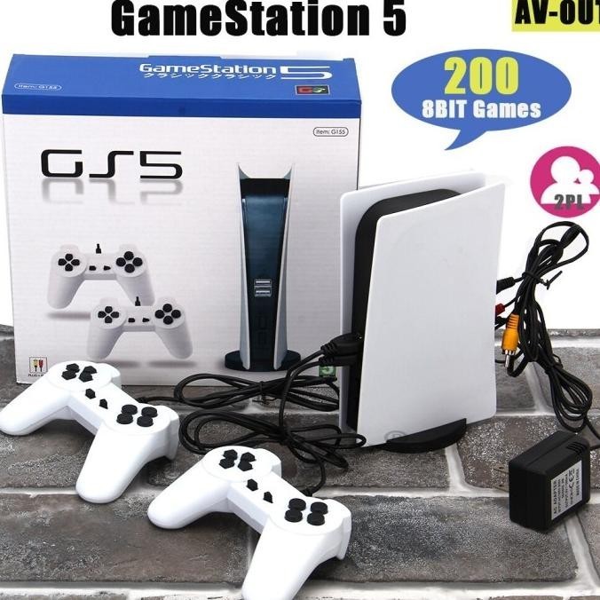 Jual Gamestation 5 GS5 Video Game Console USB Wired Retro 200 Game ...
