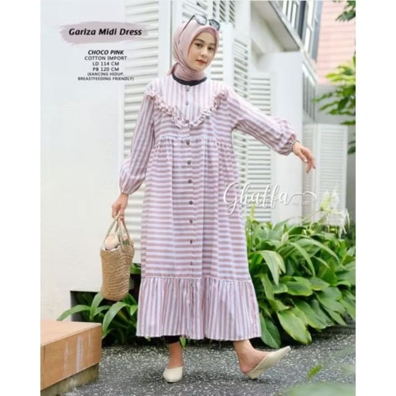 Jual Salur Midi Dress Rayon / Midi Dress Terbaru Kekinian | Shopee Indonesia
