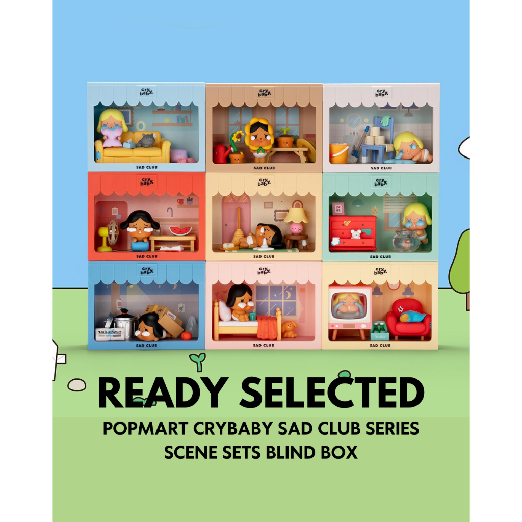Jual [READY SELECTED] POPMART CRYBABY SAD CLUB SERIES SCENE SETS BLIND ...