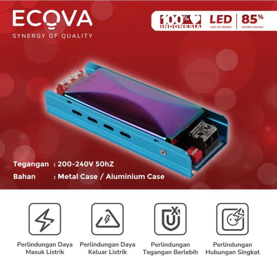 Jual ECOVA - Power Supply LED Strip 12v Travo Lampu LED Strip 12 Volt ...