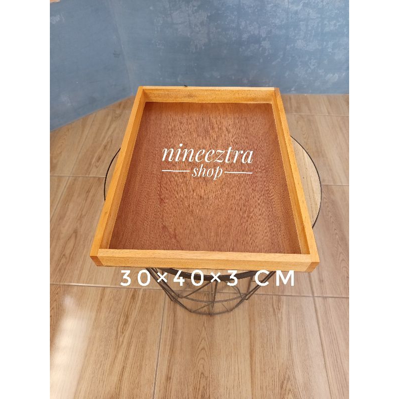 Jual NAMPAN KAYU MAHONI 30×40×3 CM NAMPAN HANTARAN KUE NAMPAN SESERAHAN ...