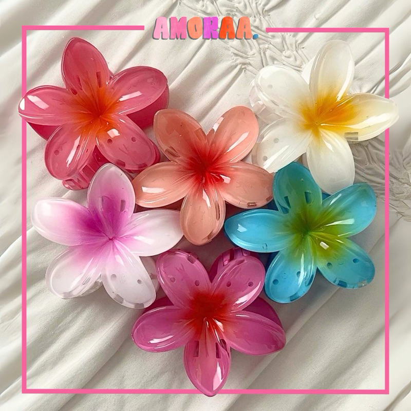 Jual Jepit Rambut Bunga Bali Kamboja Tropical Flower Hairclip Summer ...