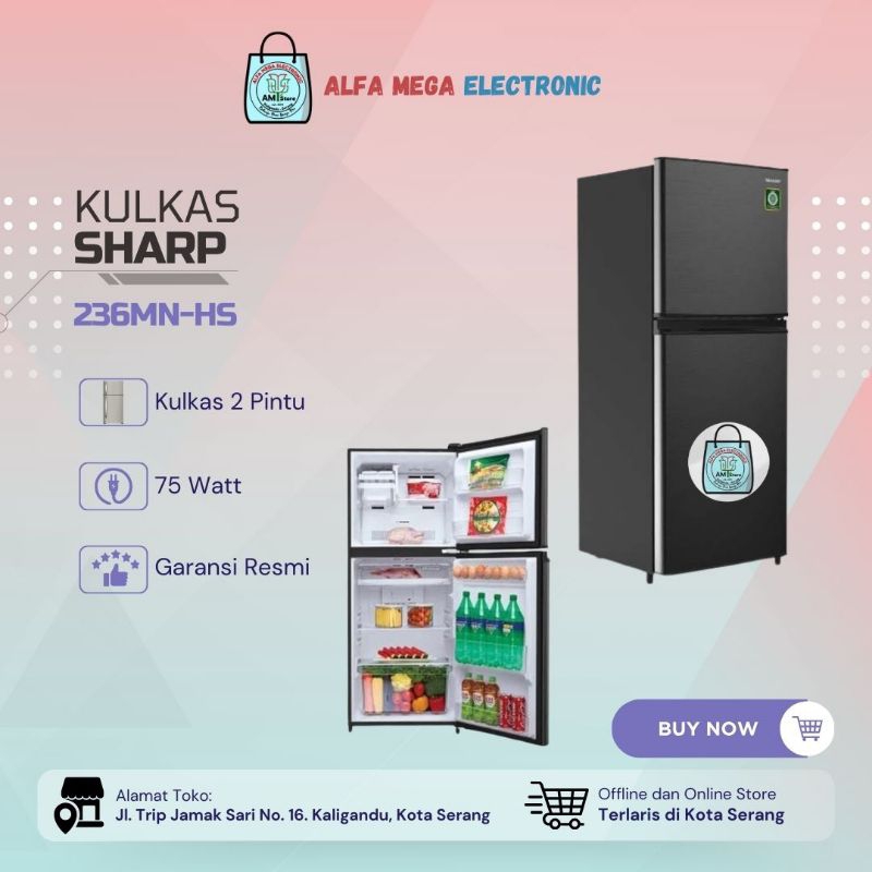 Jual Kulkas 2 Pintu Sharp 236 MN HS | Shopee Indonesia