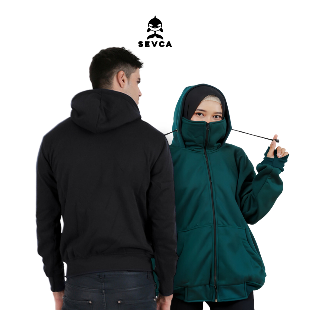 Jual SEVCA - Jaket Ninja Jumbo Cotton Tebal Unisex Premium Hitam Navy Maroon Jotol Size L-XXL ...