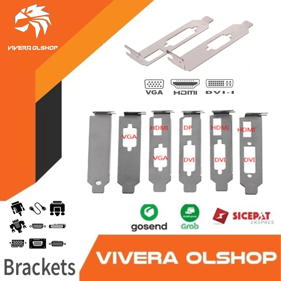 Jual Bracket Panel VGA CARD , HDMI, DVI low Profile Untuk MINI PC ...