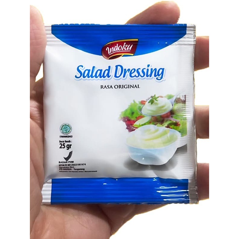 Jual Indoku Salad Dressing Rasa Original 25gr kemasan Sachet Biru ...