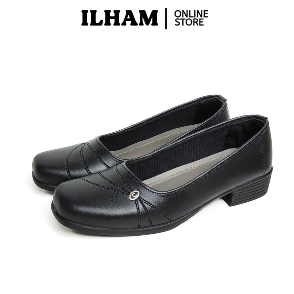 Jual G.06 Sepatu Pantofel Wanita Guru Kerja Kantor Hak 3cm Size 37-41 ...