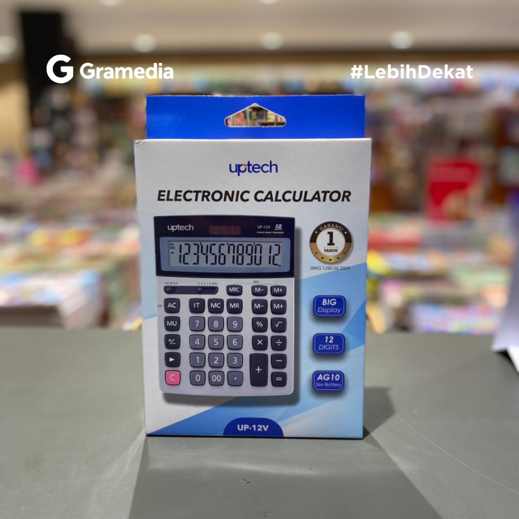 Jual Gramedia Jember - UPTECH ELECTRONIC CALCULATOR UP-12V | Shopee ...