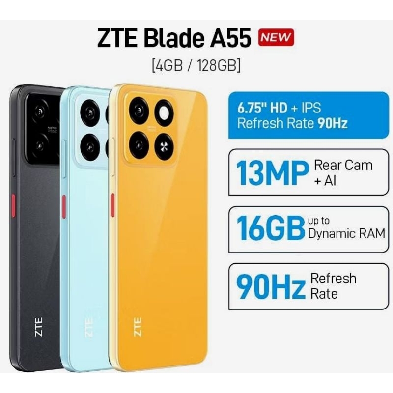 Jual ZTE BLADE A55 4/128GB GARANSI RESMI | Shopee Indonesia