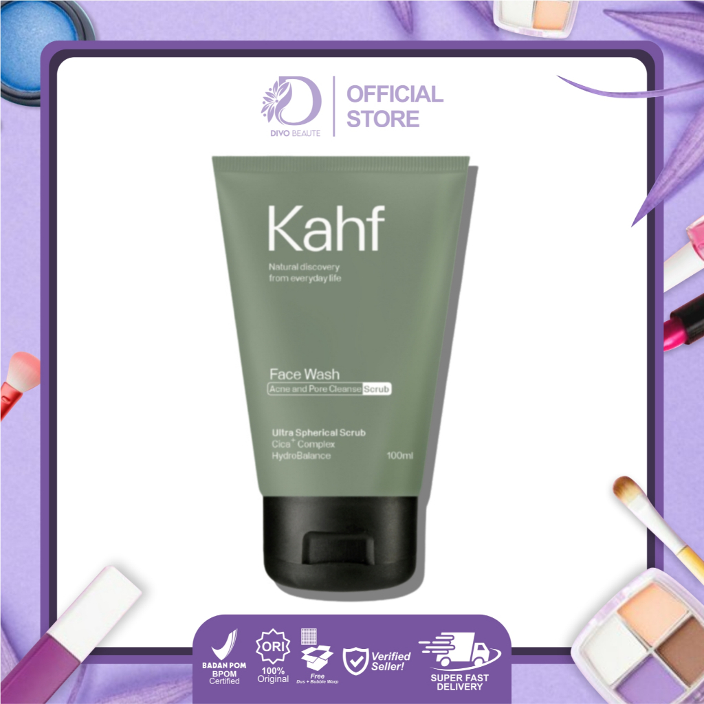 Jual Kahf Acne And Pore Cleanse Scrub Face Wash - 100 ml | Shopee Indonesia