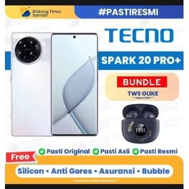 Jual Handphone Tecno Spark 20 Pro Plus 8/256GB - Garansi Resmi 1 Tahun ...