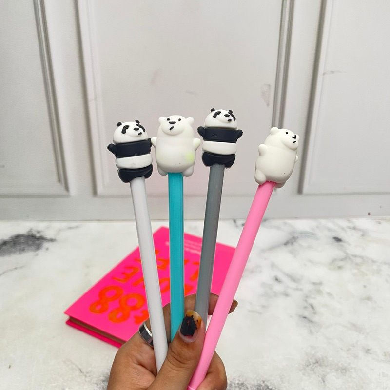 Jual pen gel we bare bears WBB panda penpen grizzly pulpen pena atk ...