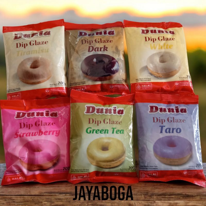 Jual dunia dip glaze toping aneka rasa 200gr 1kg | Shopee Indonesia